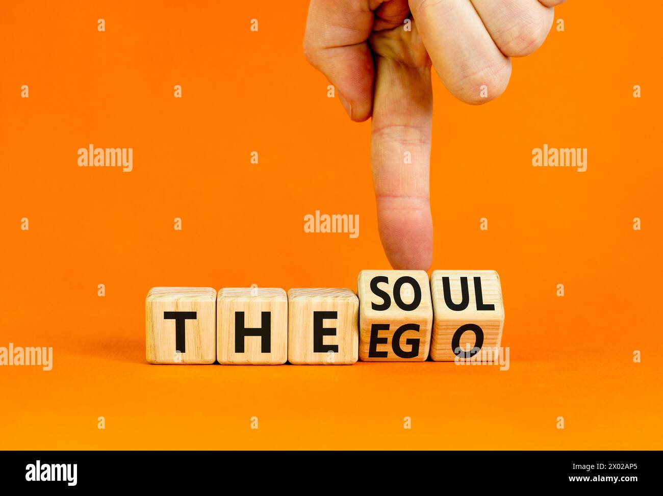 Soul or ego symbol. Concept word The soul or The ego on beautiful ...