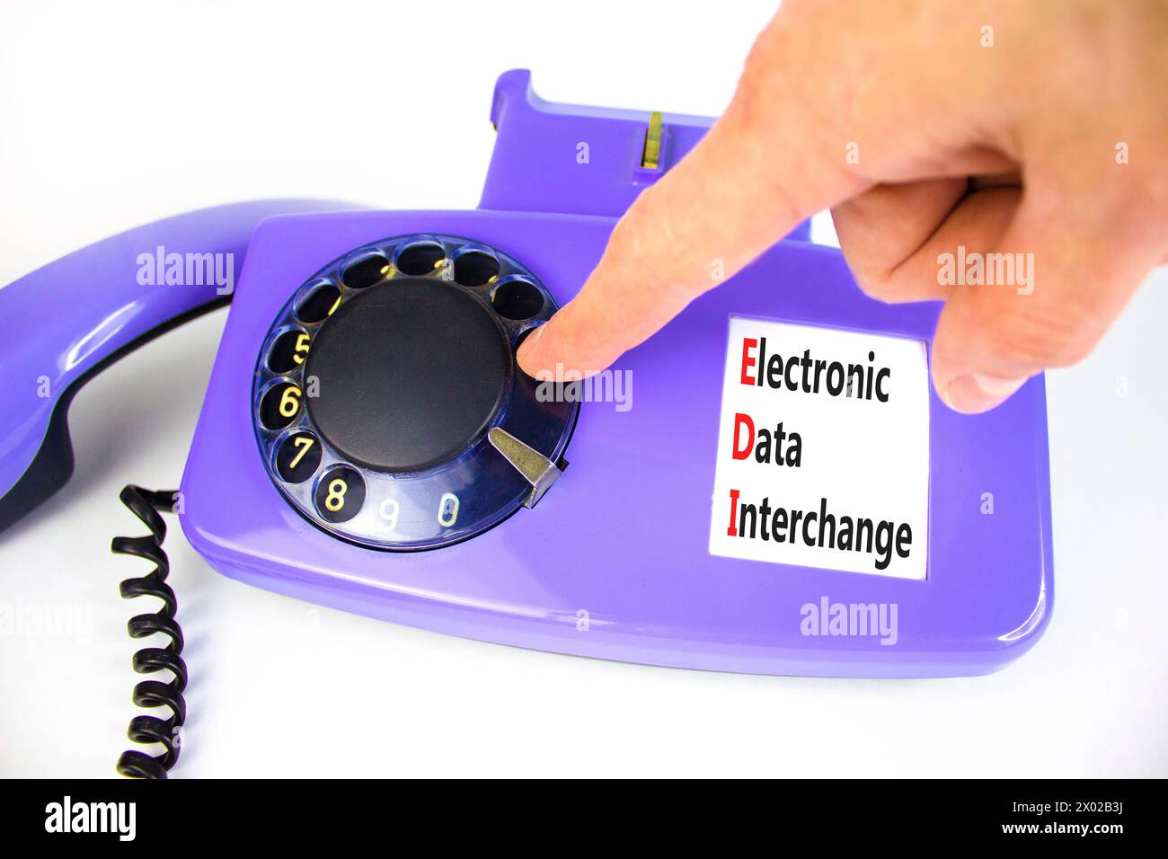 EDI electronic data interchange symbol. Concept words EDI electronic ...