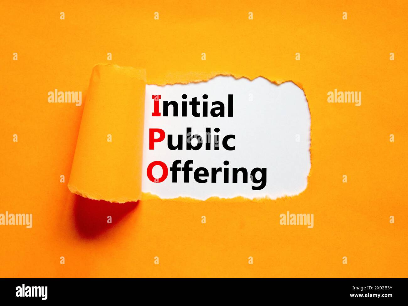 IPO initial public offering symbol. Concept words IPO initial public ...