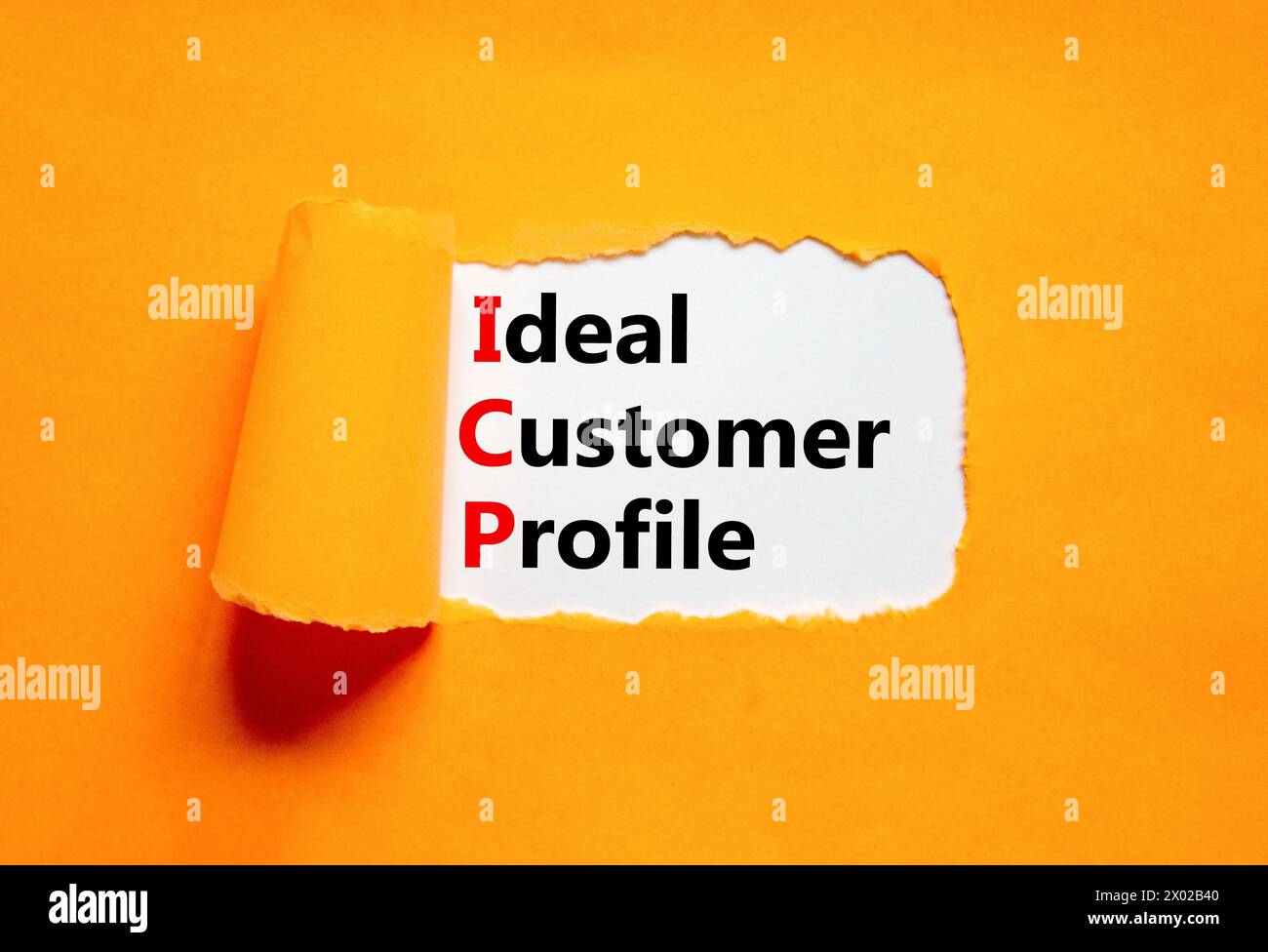 ICP ideal customer profile symbol. Concept words ICP ideal customer ...