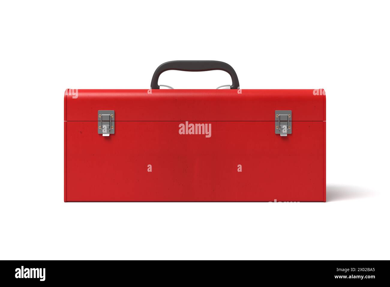 Red toolbox isolated on white background Stock Photo - Alamy