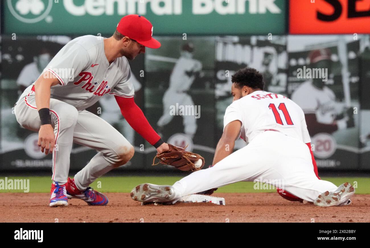 St. Louis, United States. 08th Apr, 2024. St. Louis Cardinals Victor ...