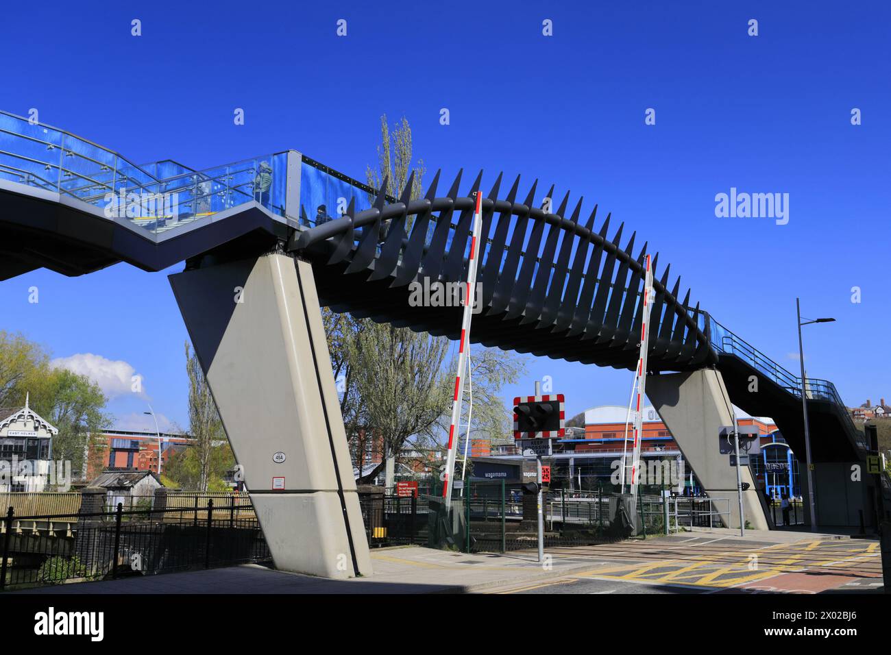 The Brayford Wharf Level Crossing Footbridge, Lincoln city ...