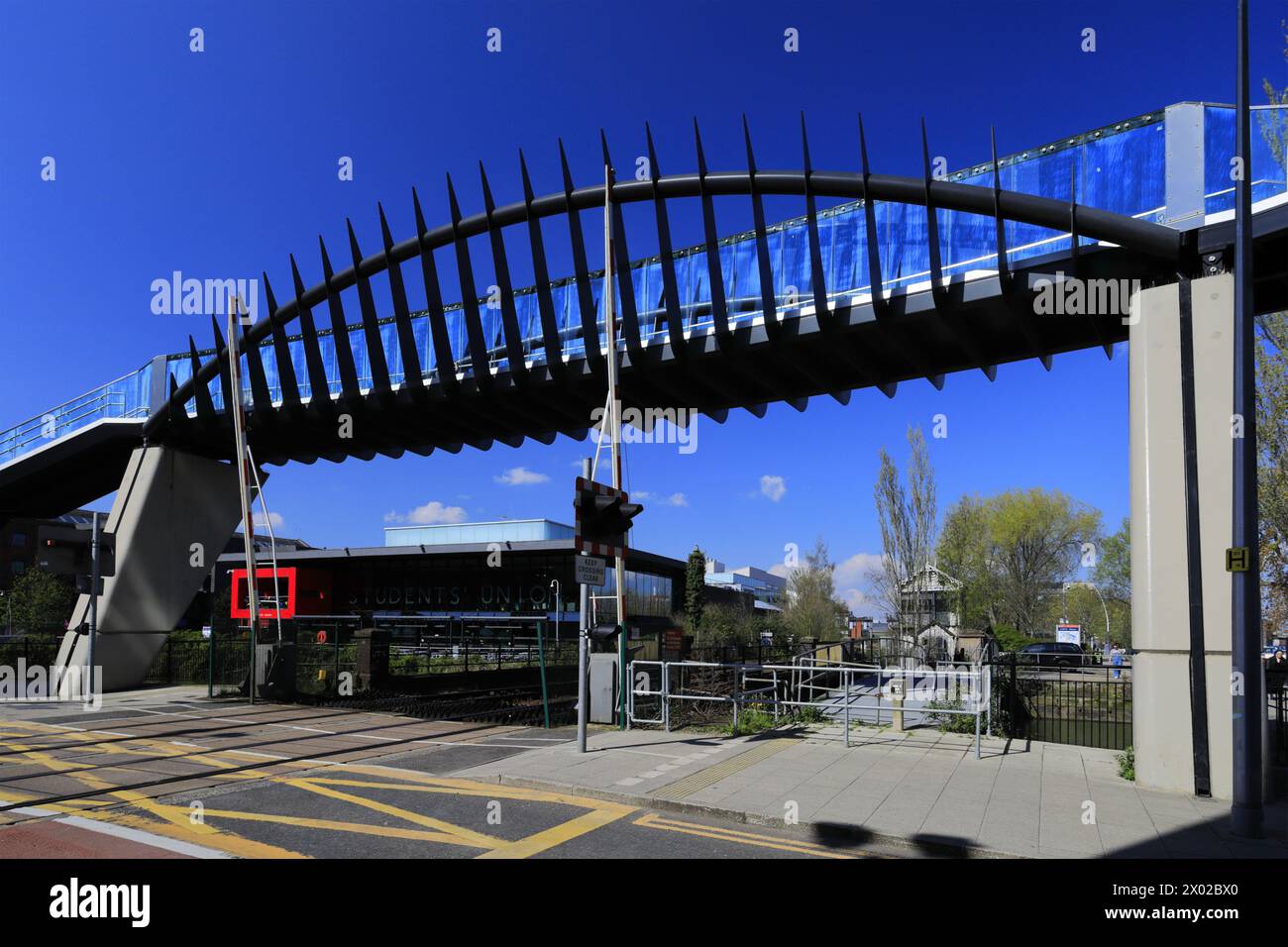 The Brayford Wharf Level Crossing Footbridge, Lincoln city ...