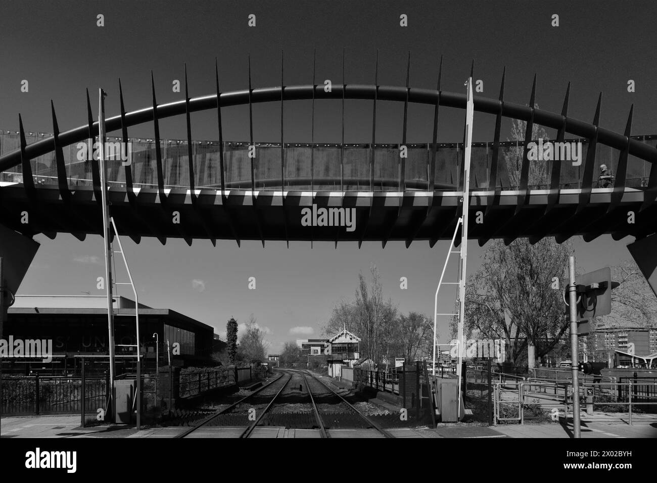 The Brayford Wharf Level Crossing Footbridge, Lincoln city ...