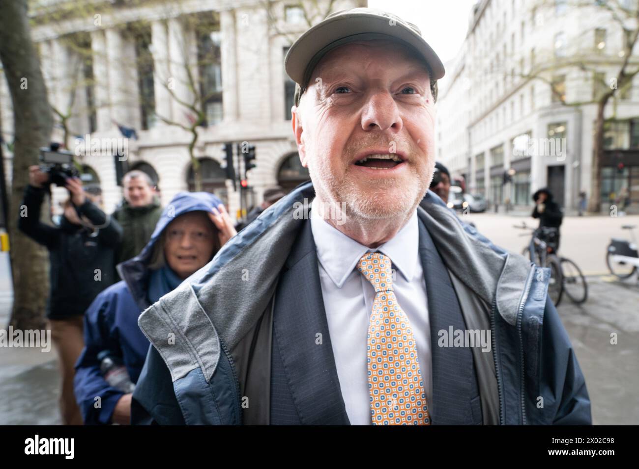 Former subpostmaster and lead campaigner Alan Bates arrives at Aldwych ...