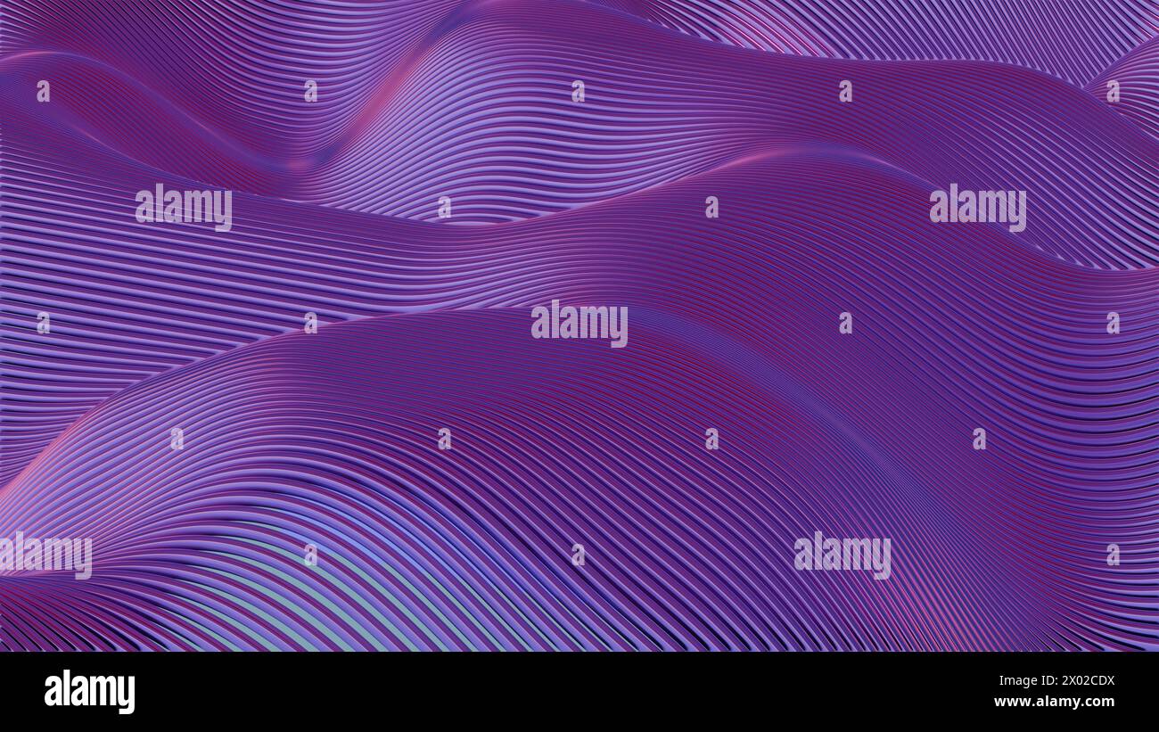 Violet Rhythms: A Symphony of Line and Light Stock Photo - Alamy