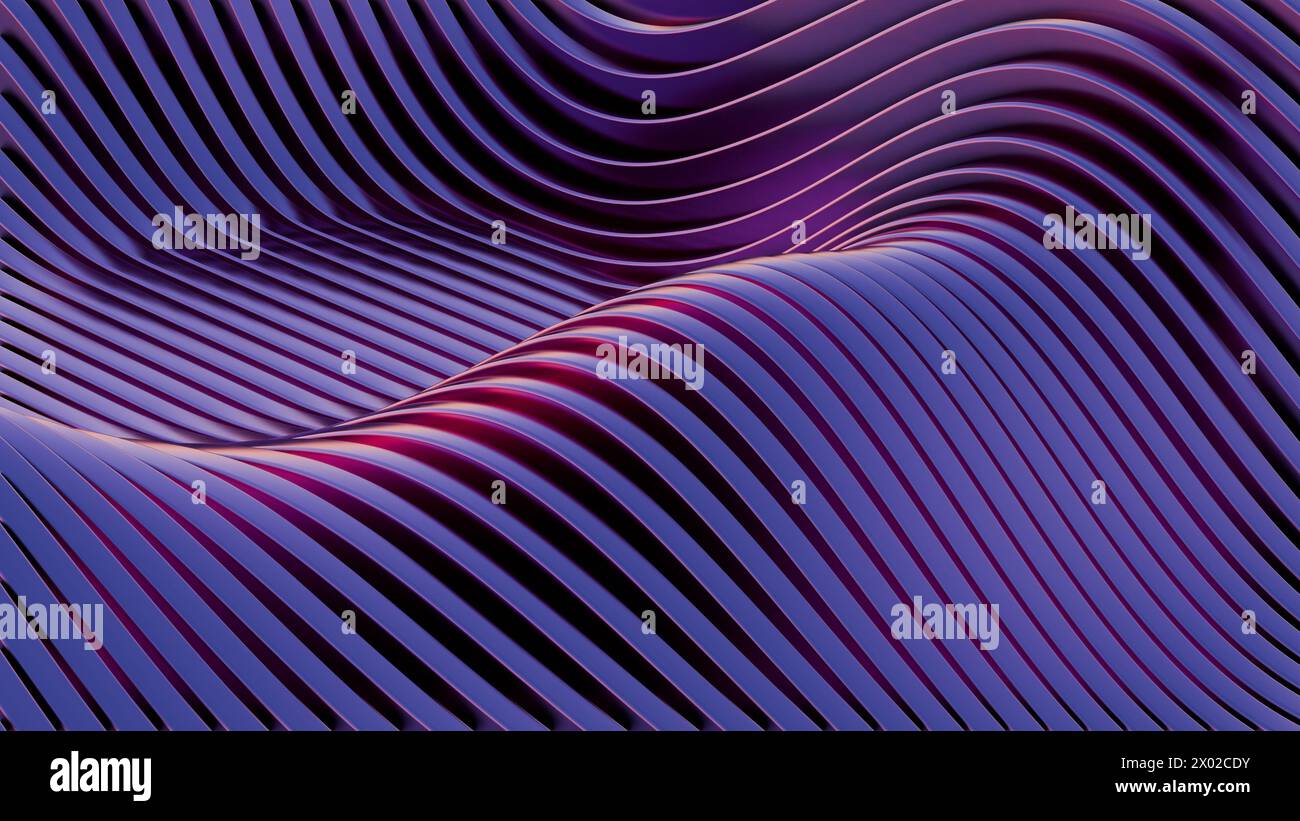 Amethyst Waves: A Majestic Sea of Striped Elegance Stock Photo - Alamy