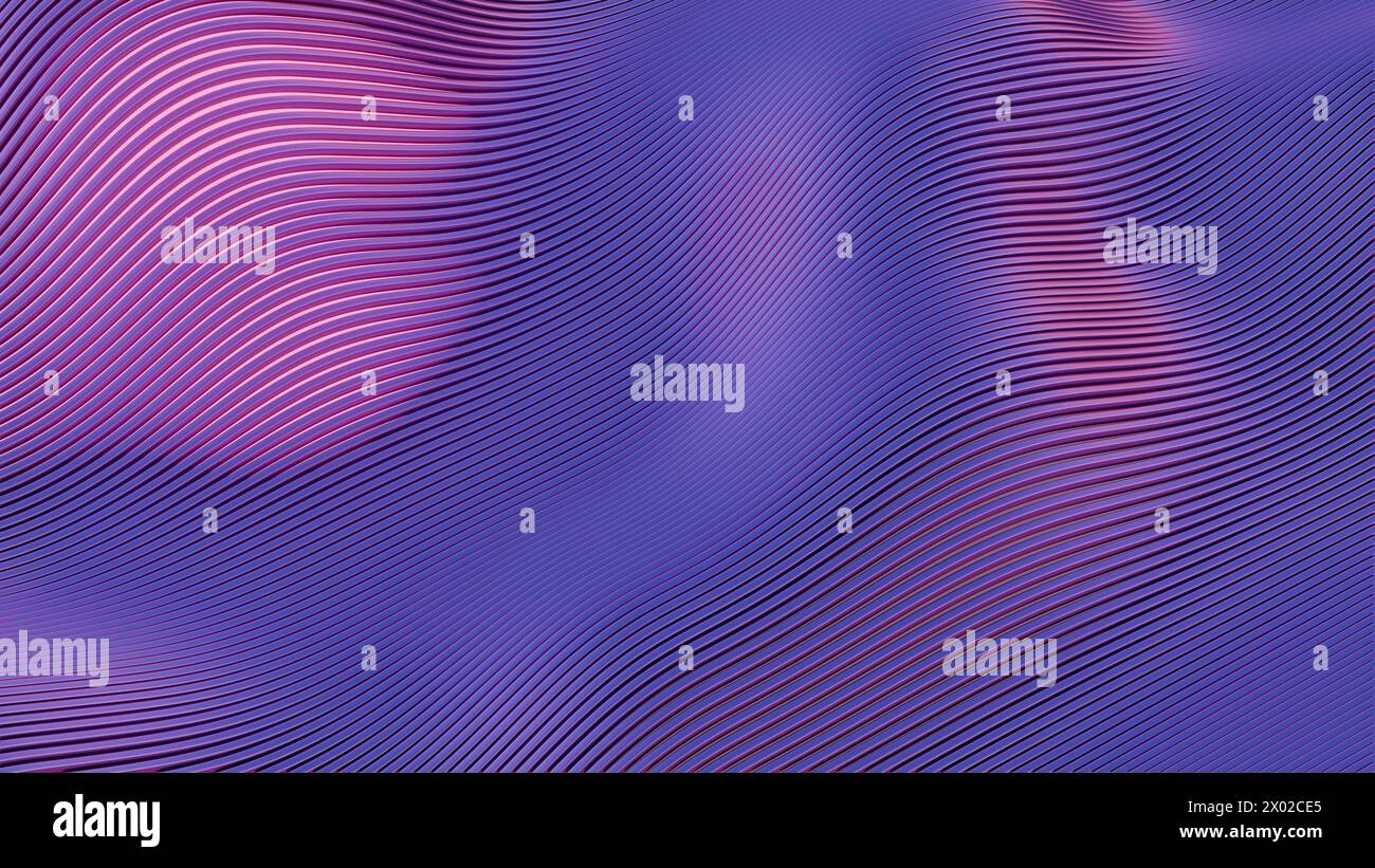 Violet Rhythms: A Symphony of Line and Light Stock Photo - Alamy