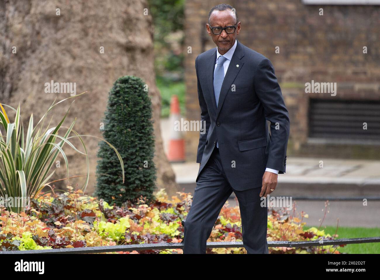 London, UK. 09 Apr 2024. President Of Rwanda Paul Kagame arrives for a ...