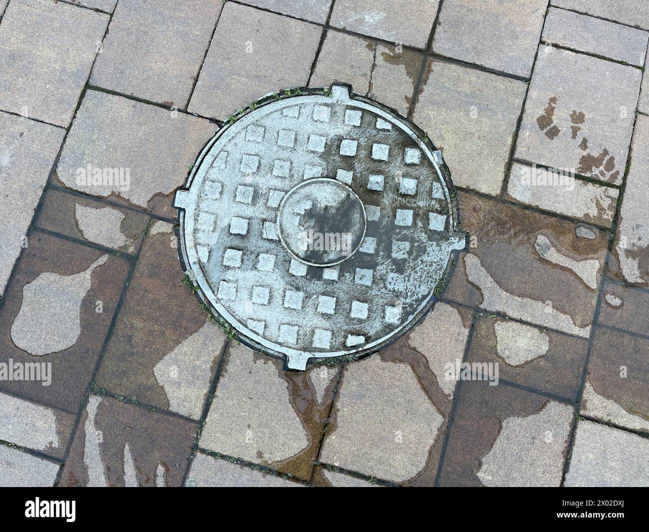 Accident of water supply, sewage. Breakthrough sewerage system. Water ...