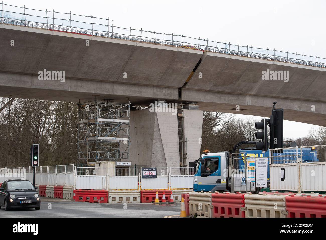 Harefield, UK. 4th March, 2024. HS2 have been carrying out urgent remedial works inside the ...