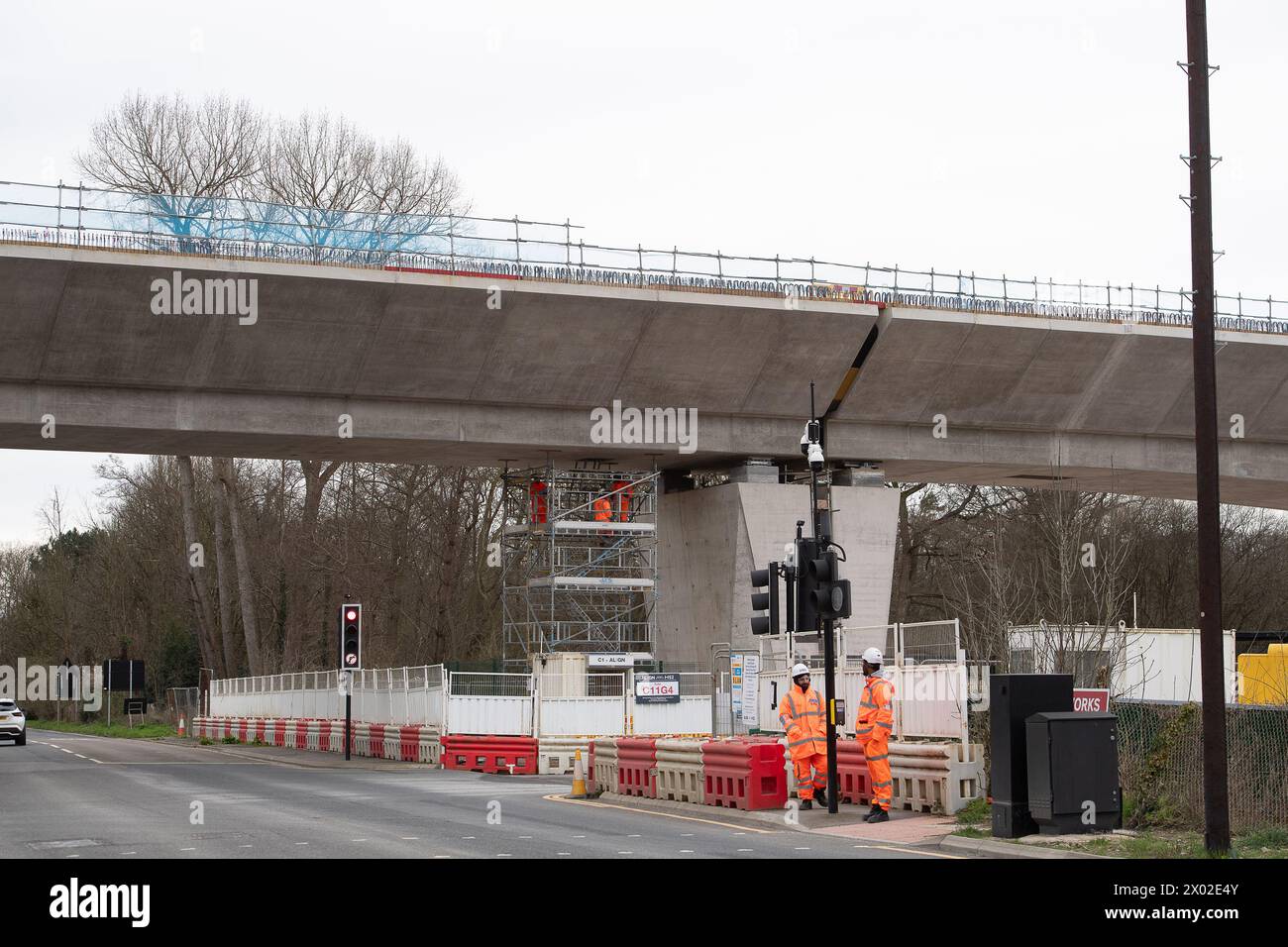 Harefield, UK. 4th March, 2024. HS2 have been carrying out urgent remedial works inside the ...