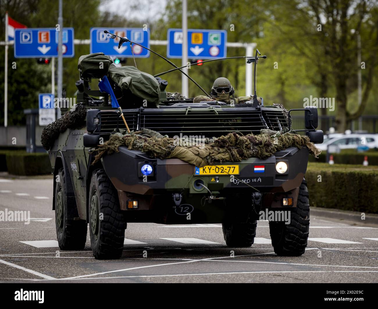 OIRSCHOT - Army vehicles during the departure from Oirschot towards ...