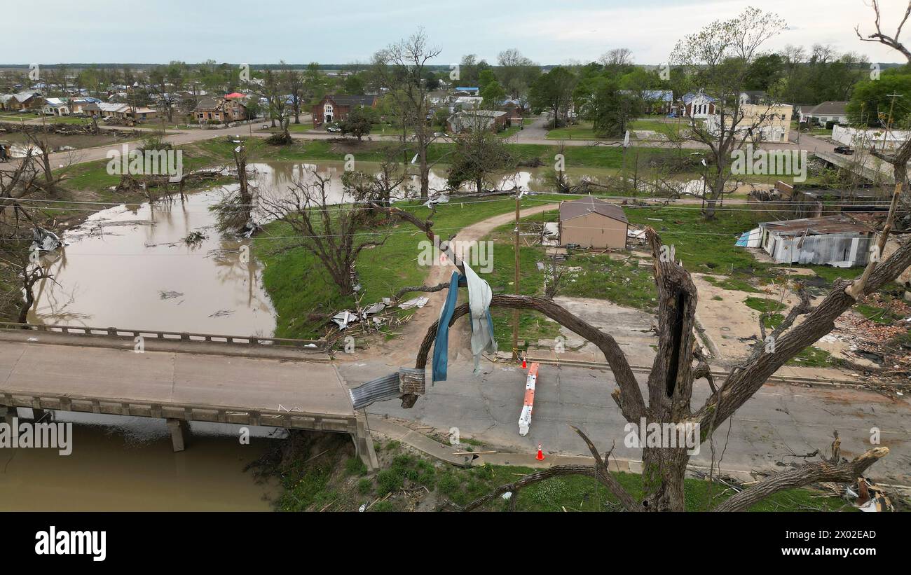 Rolling Fork, United States of America. 11 April, 2023. The remains of ...