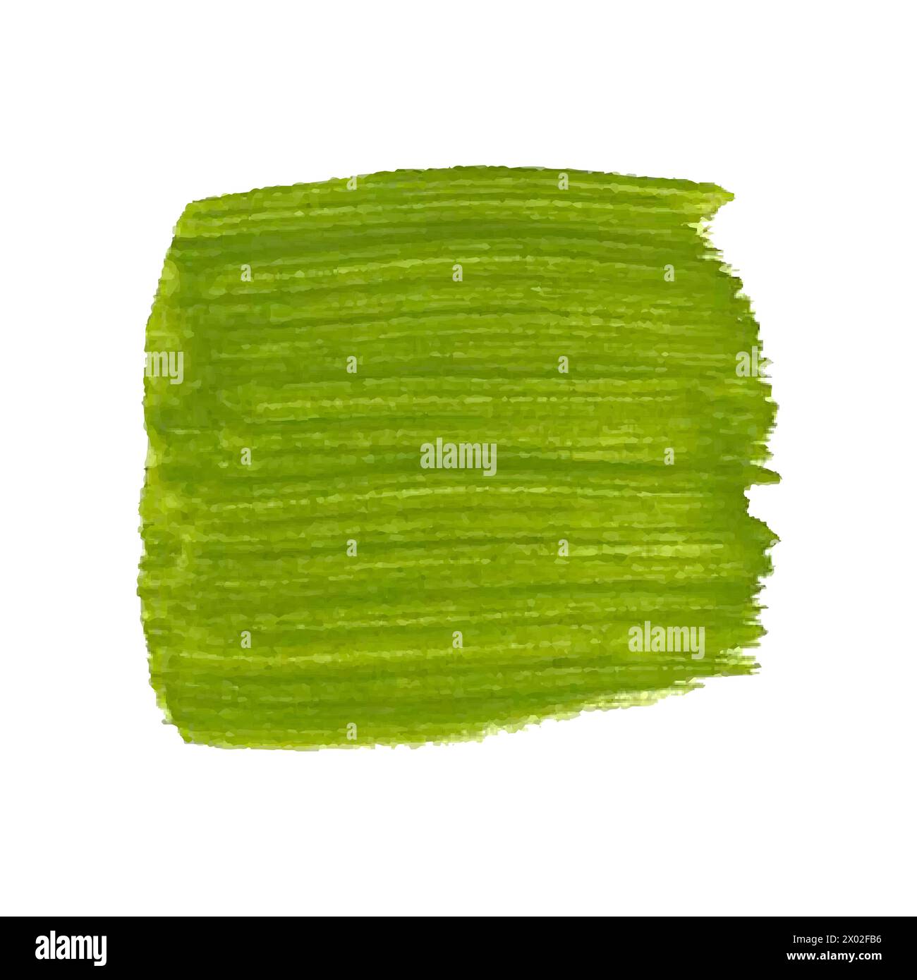 Acrylic grassy green texture, brush stroke, hand drawing isolated on ...