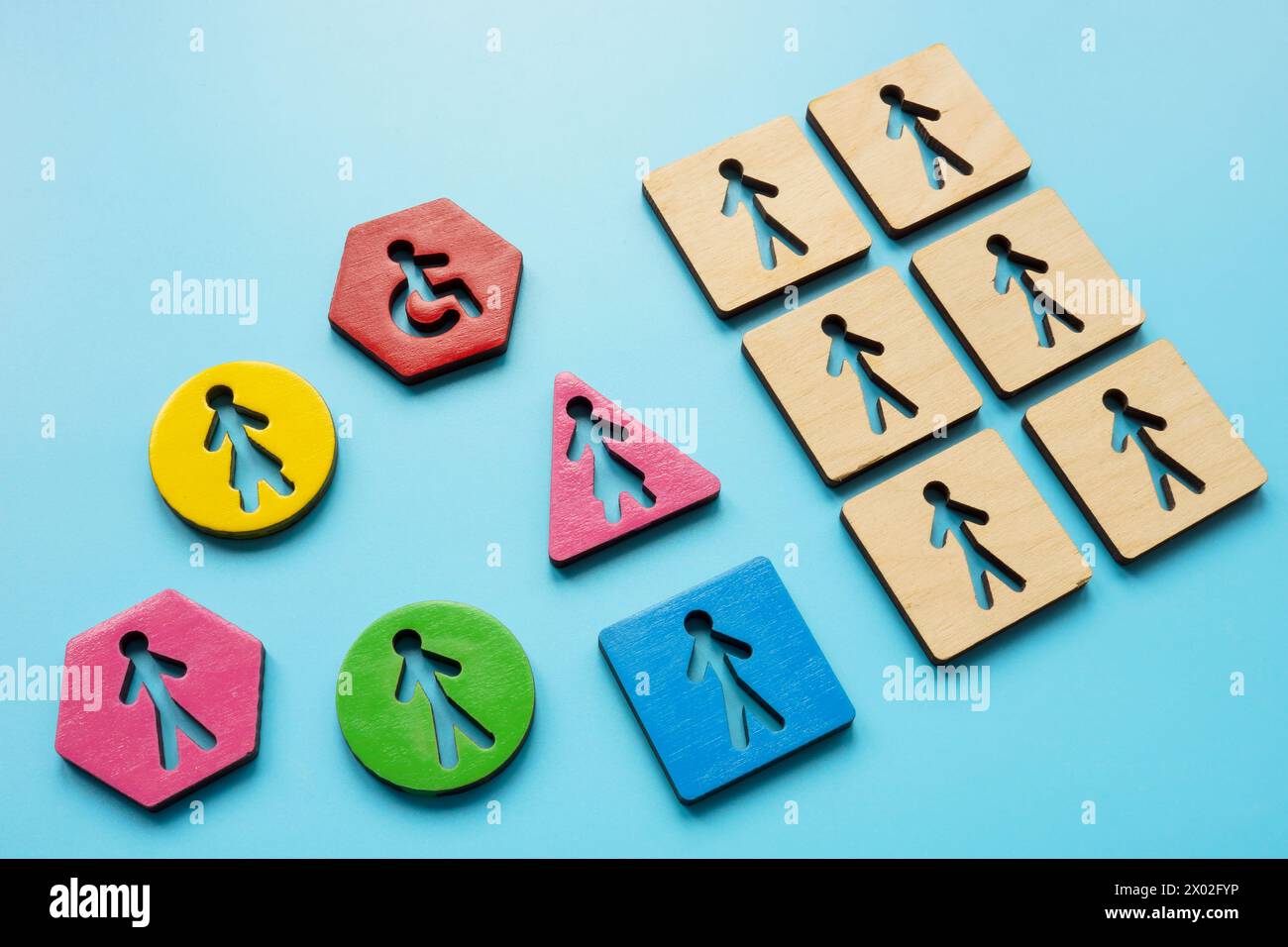 The figures are the same and different as a symbol of diversity and ...