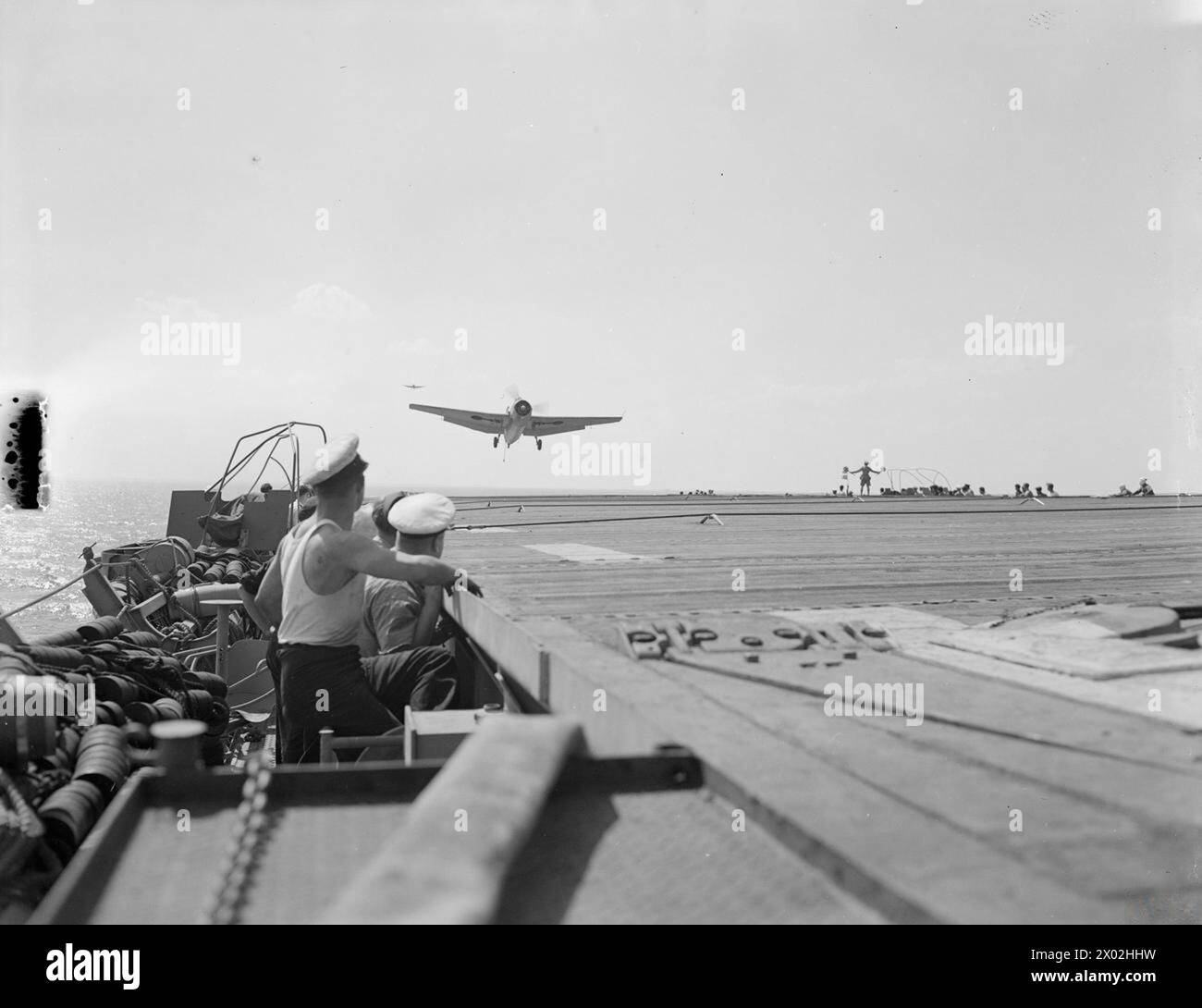 THE FLEET AIR ARM AT SEA. 28 DECEMBER 1943, ON BOARD THE ESCORT CARRIER ...