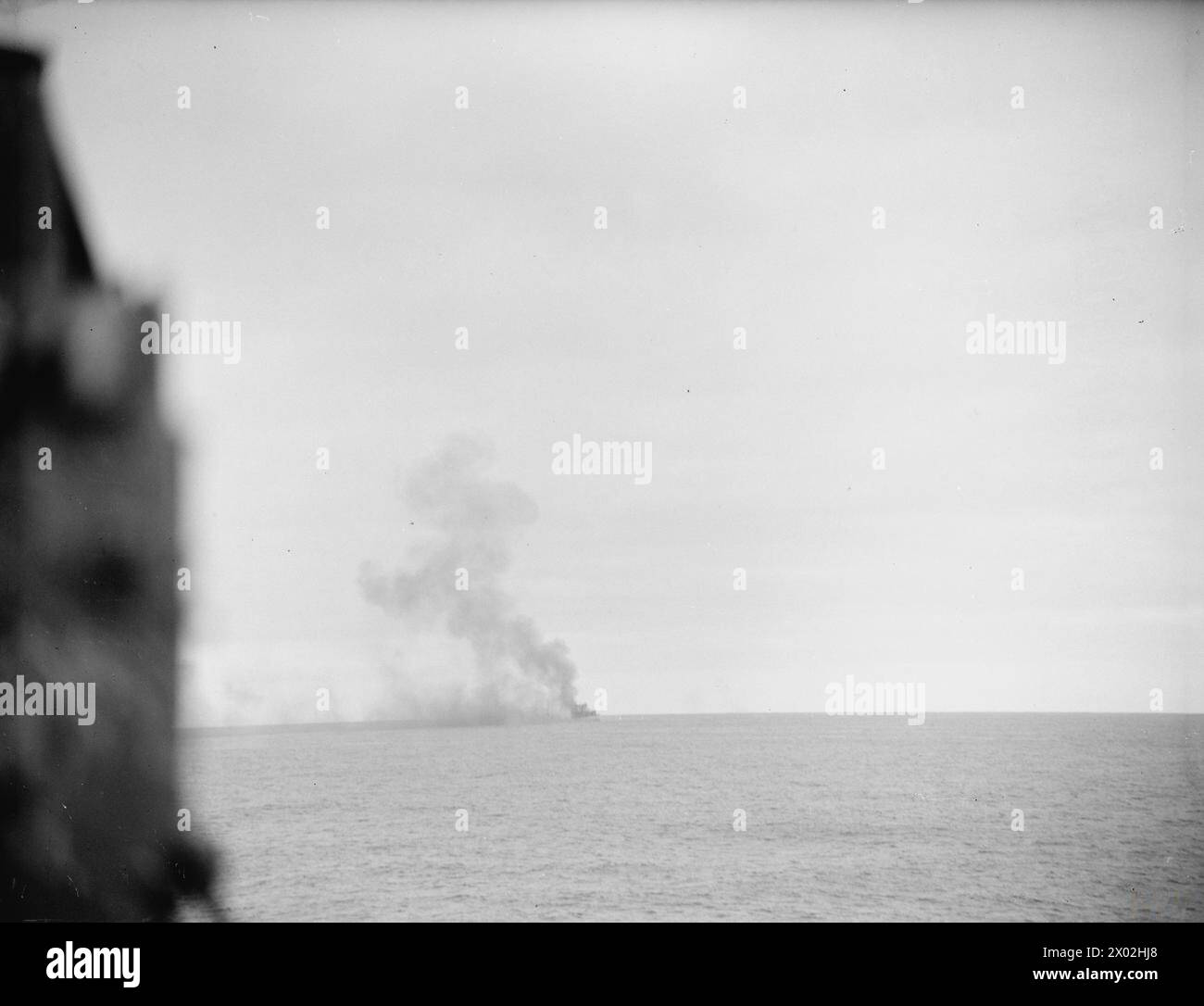 On 12 June 1941, HMS Sheffield sinks the German tanker Friederich Breme ...