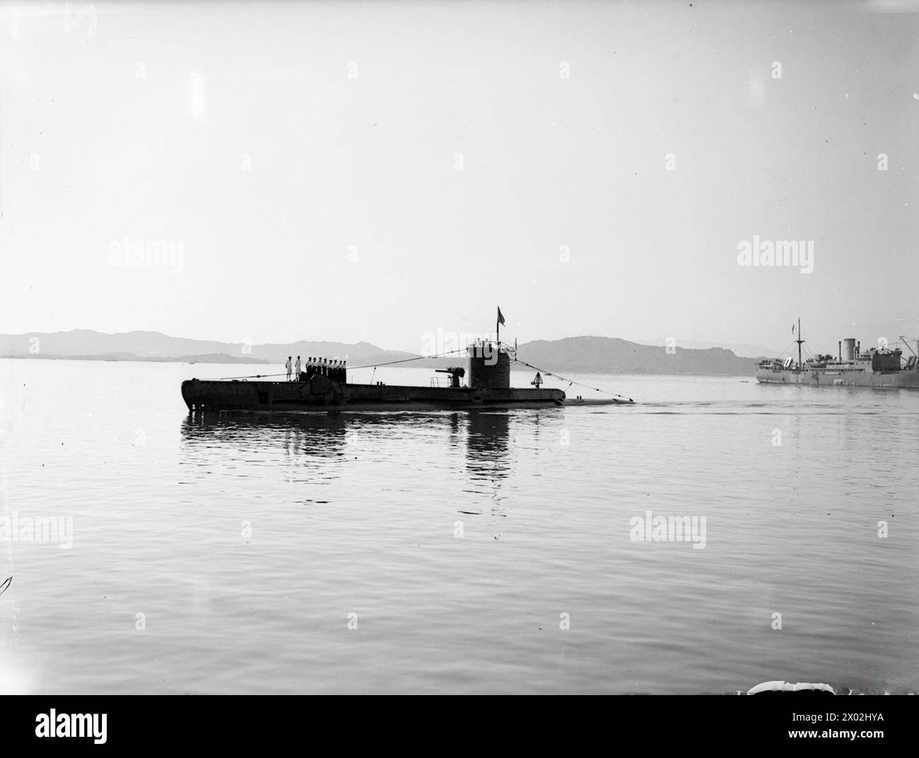 SANK FIVE SHIPS IN ONE PATROL. JULY 1944, MADDALENA, SARDINIA. HM ...