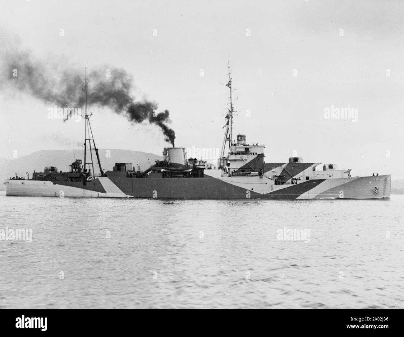 HMS ULSTER QUEEN, BRITISH ANTI AIRCRAFT SHIP. HMS Ulster Queen Stock ...