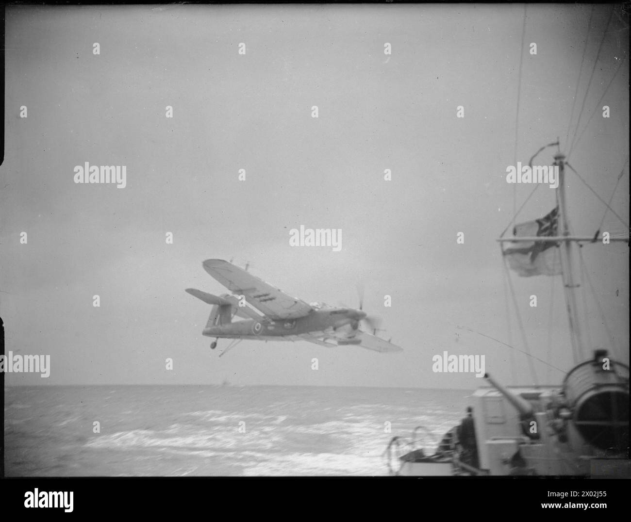 THE ROYAL NAVY DURING THE SECOND WORLD WAR - A Fairey Barracuda flying ...