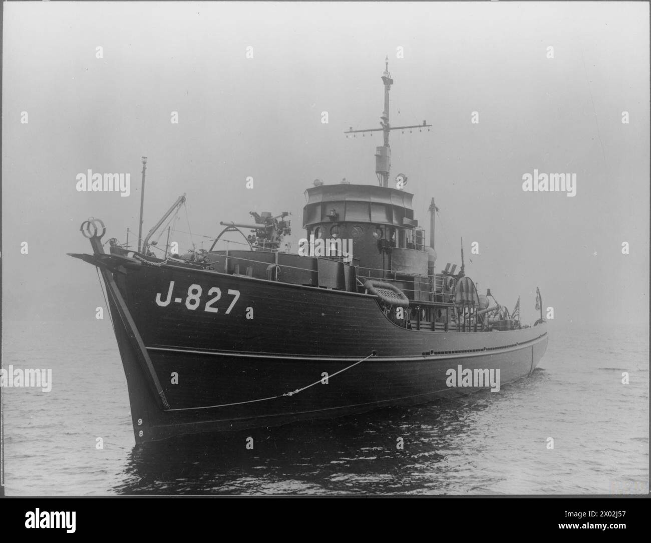 Yard Minesweeper J 827, renamed British Yard Minesweeper 2027, is ...