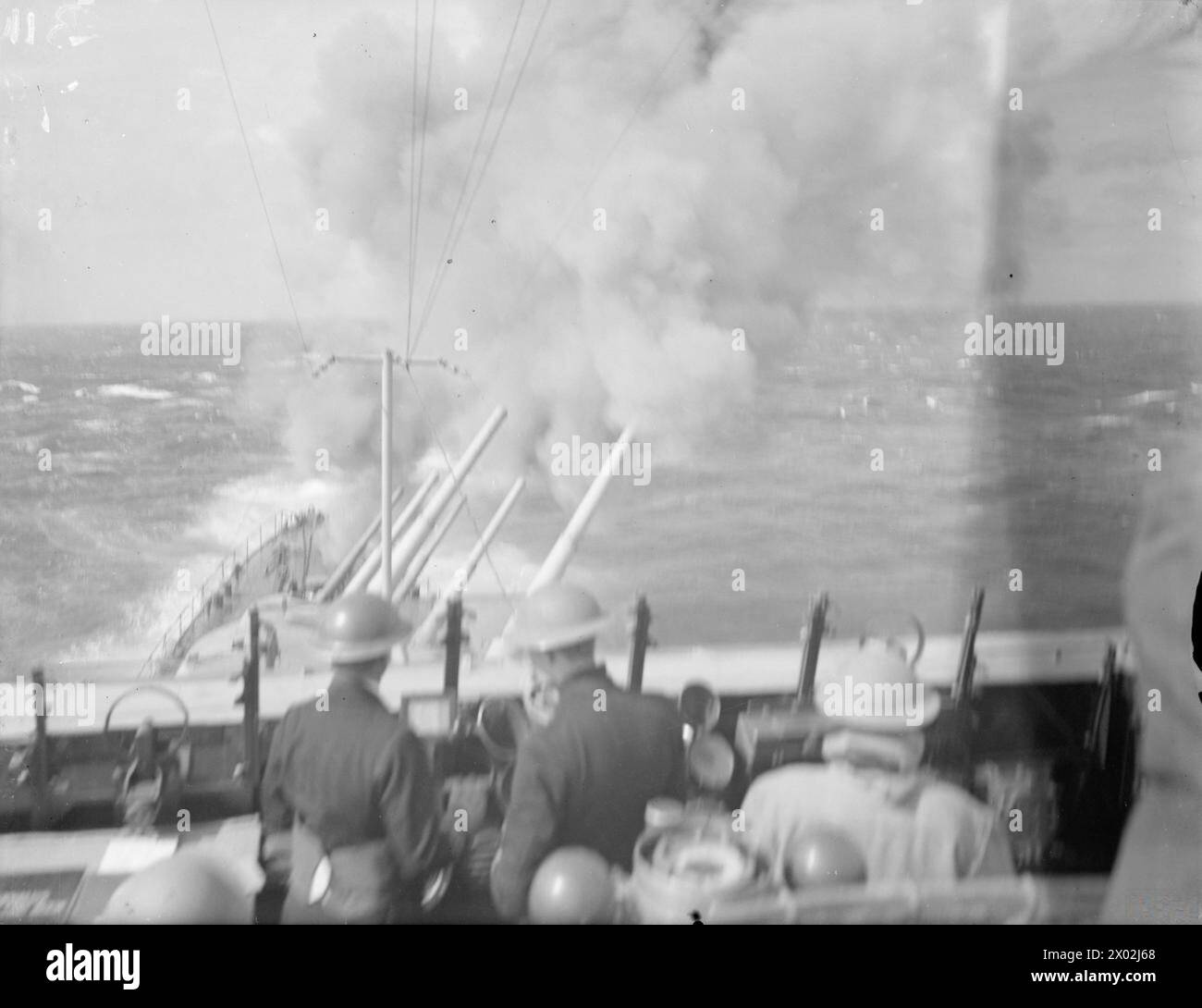 CONVOY FROM ALEXANDRIA TO MALTA MEETS AND ENGAGES ITALIAN WARSHIPS. 22 MARCH 1942, ON BOARD HMS ...