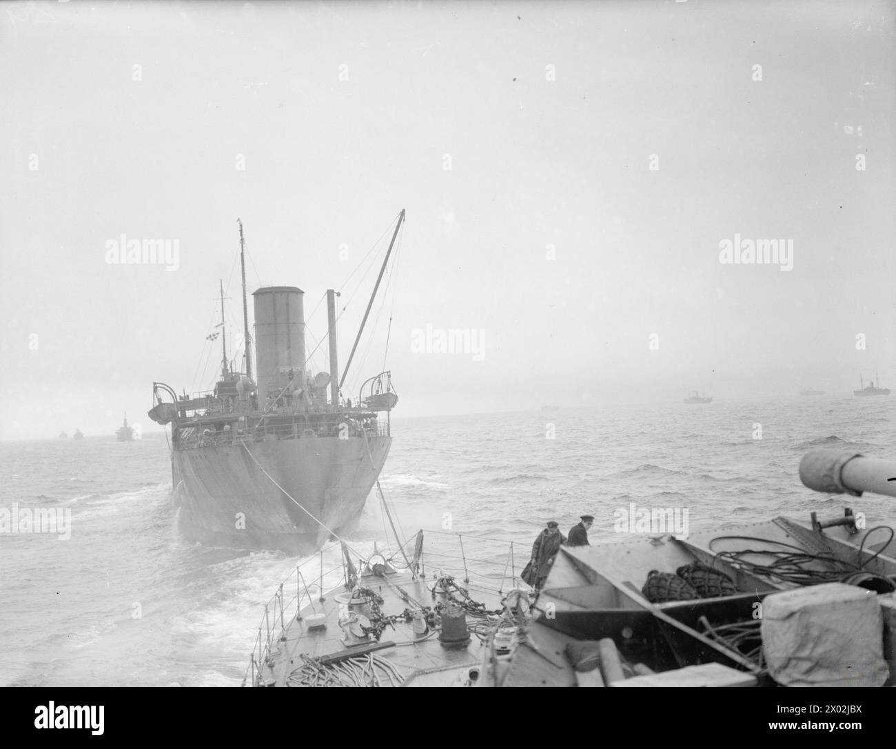 HMS VISCOUNT AND HMS FAME RAM AND SINK 2 GERMAN U-BOATS WHILE ESCORTING ...