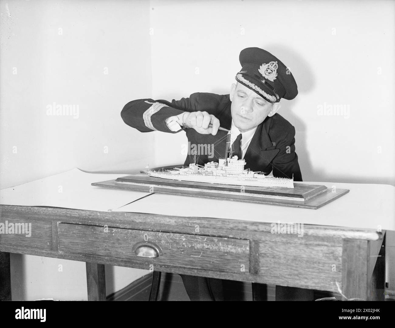 RNVR SURGEON COMMANDER'S MODELS OF HM SHIPS. 9 APRIL 1942, LIVERPOOL ...