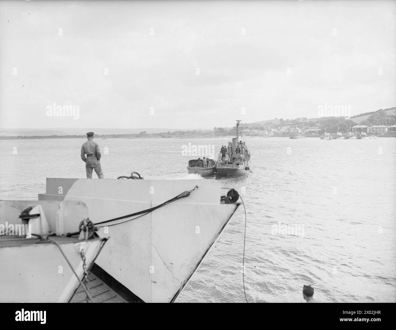 HMS APPLEDORE, COMBINED OPERATIONS TRAINING BASE. 1 JUNE 1945, AT HMS ...