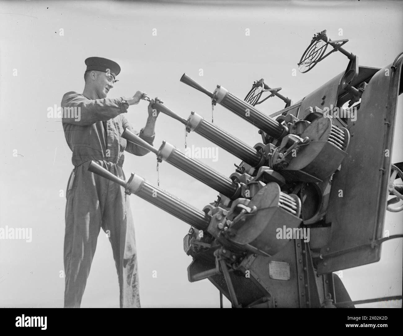 Aboard the British corvette Widgeon on convoy duty in the North Sea ...