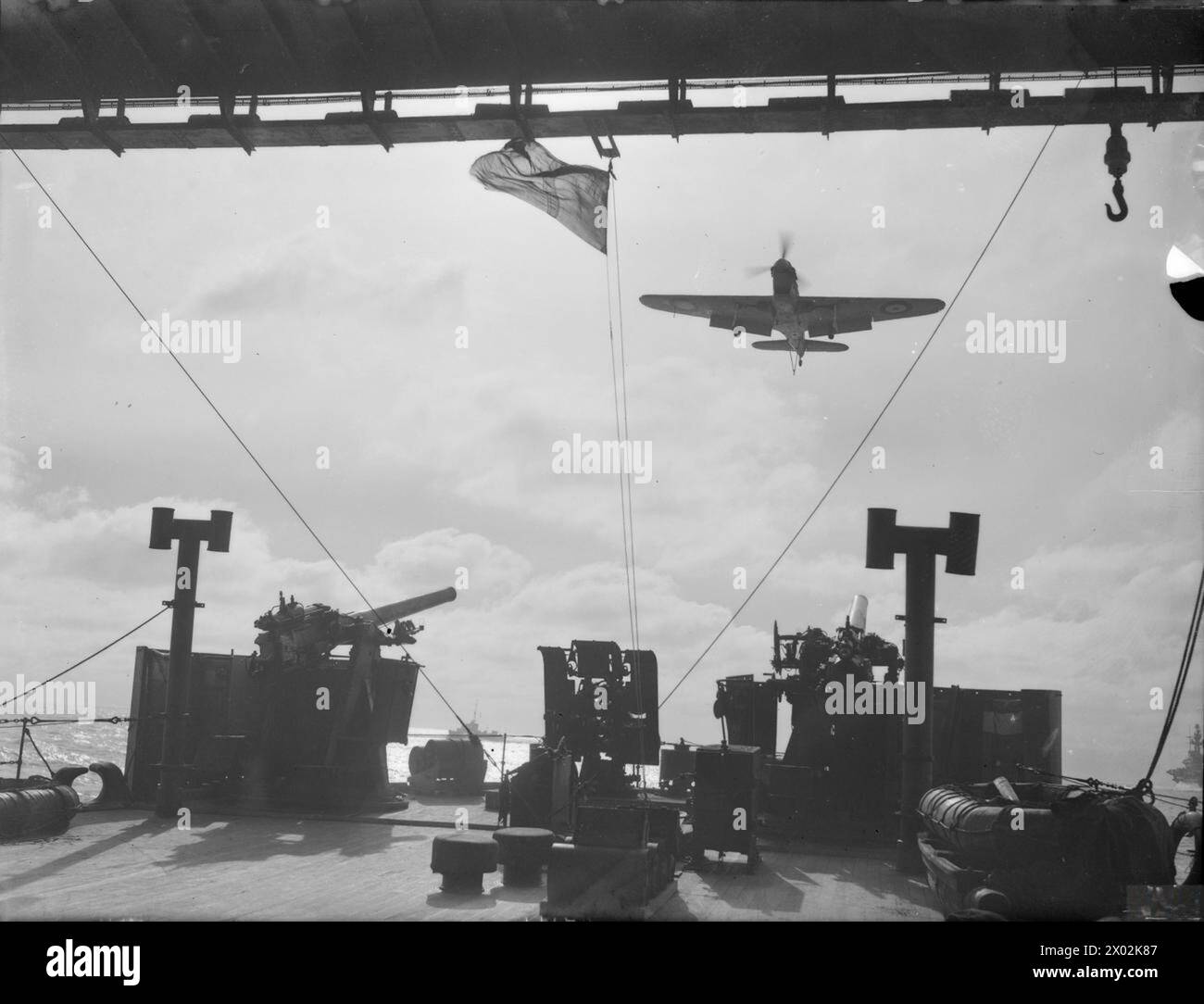 FORCE H OPERATIONS IN THE MEDITERRANEAN. 1942, ON BOARD THE AIRCRAFT ...