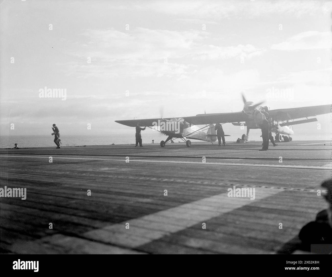 THE FLEET AIR ARM AT SEA. 28 DECEMBER 1943, ON BOARD THE ESCORT CARRIER ...