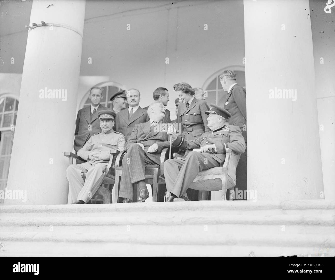 THE BIG THREE MEET. 30 NOVEMBER 1943, SOVIET LEGATION, TEHRAN. THE ...