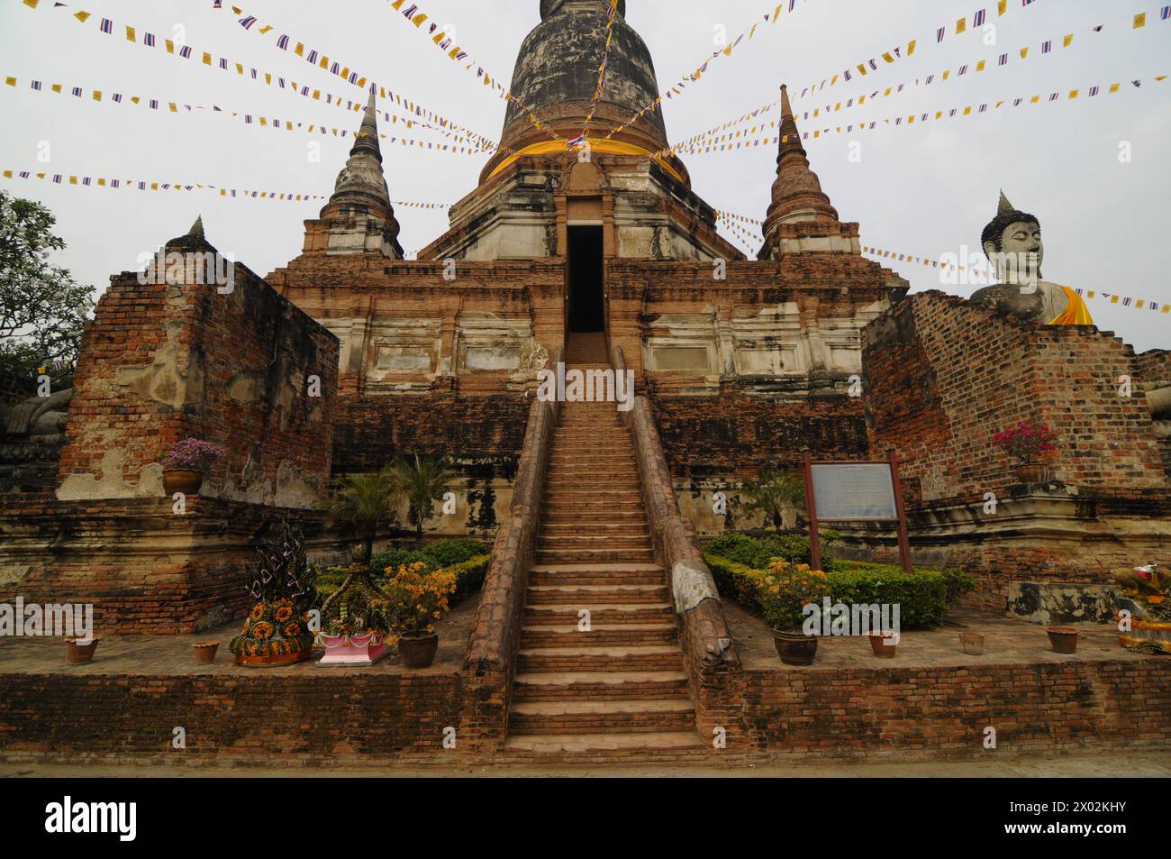 Wat Yai Chai Mongkhon, Ayutthaya, UNESCO World Heritage Site, Thailand ...