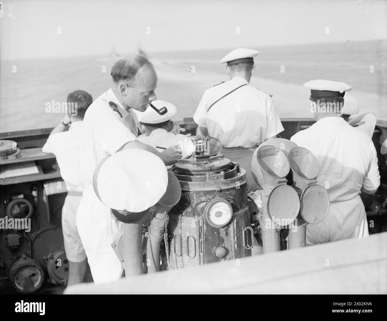 BRITISH NAVAL ESCORT AND CONVOY IN MEDITERRANEAN, SEPTEMBER 1941, ON ...