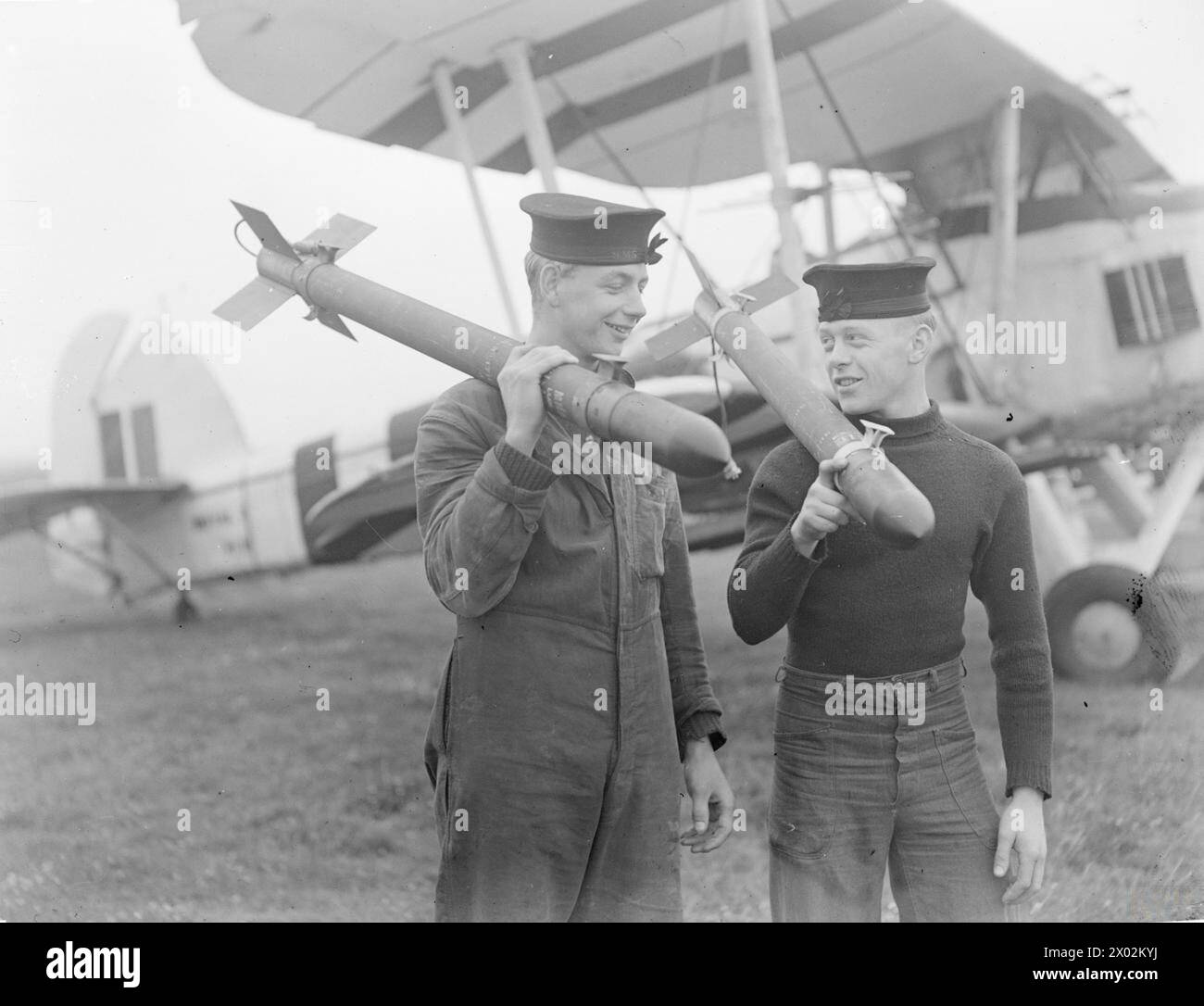 ROCKET FIRING FAIREY SWORDFISH. 1 AUGUST 1944, ST MERRYN ROYAL NAVAL ...