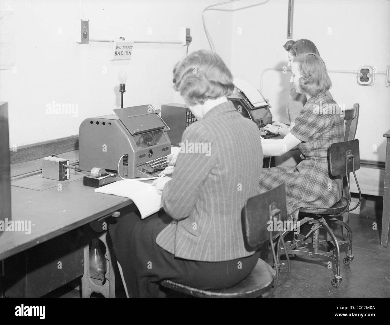 ADMIRALTY TELEPRINTERS. 22 APRIL 1942, ADMIRALTY. - WU Direct BAD/DN ...