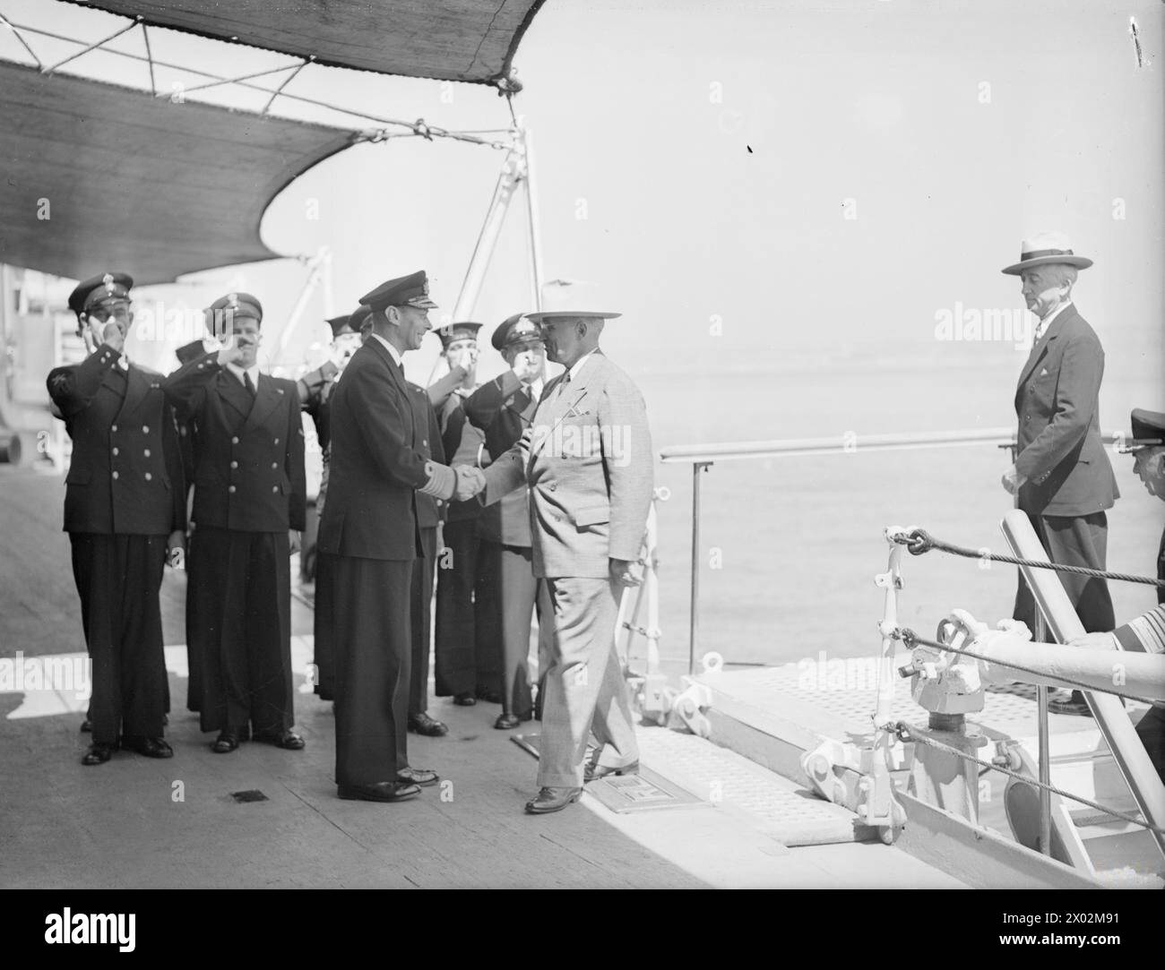 On 2 August 1945, President Harry Truman visited Great Britain and was ...