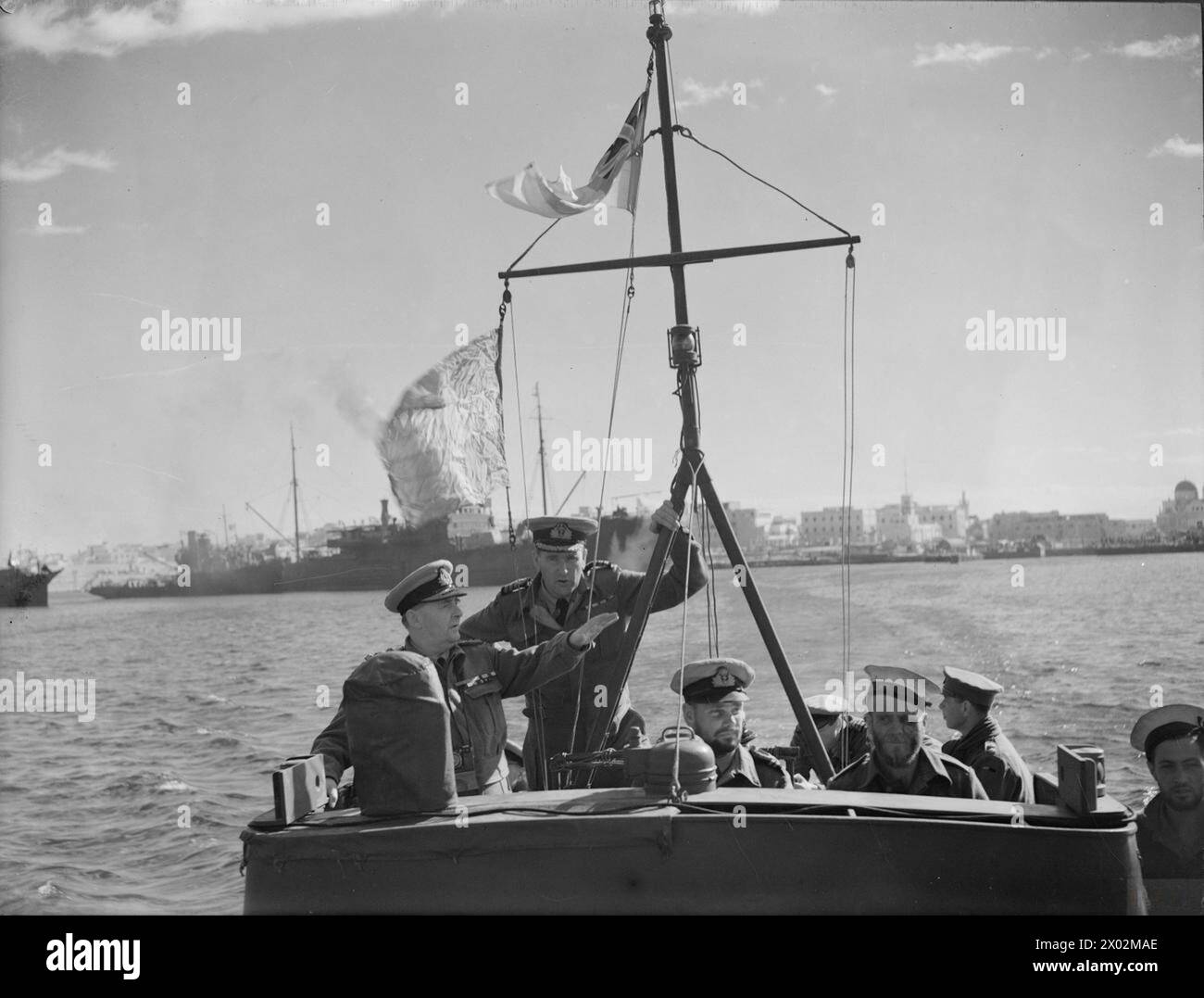 Admiral Sir Henry Harwood, Commander-in-Chief of the Mediterranean ...