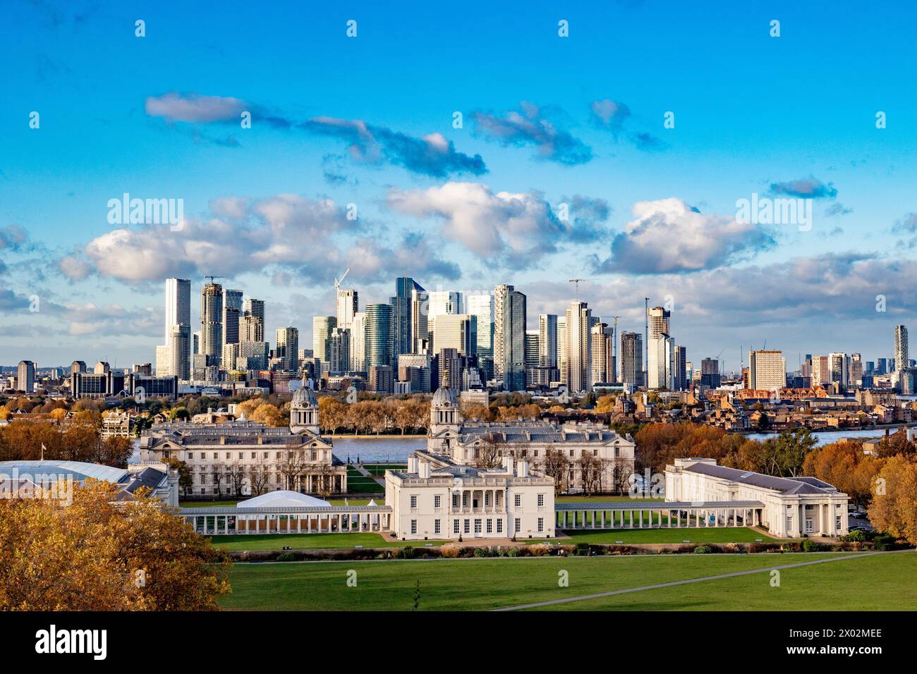 A breathtaking view of London's iconic skyline, stretching along the ...