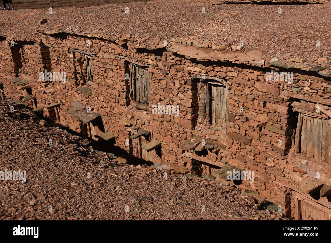 Berber granary, Agadir Tashelhit, in the form of a fortress, Anti-Atlas ...
