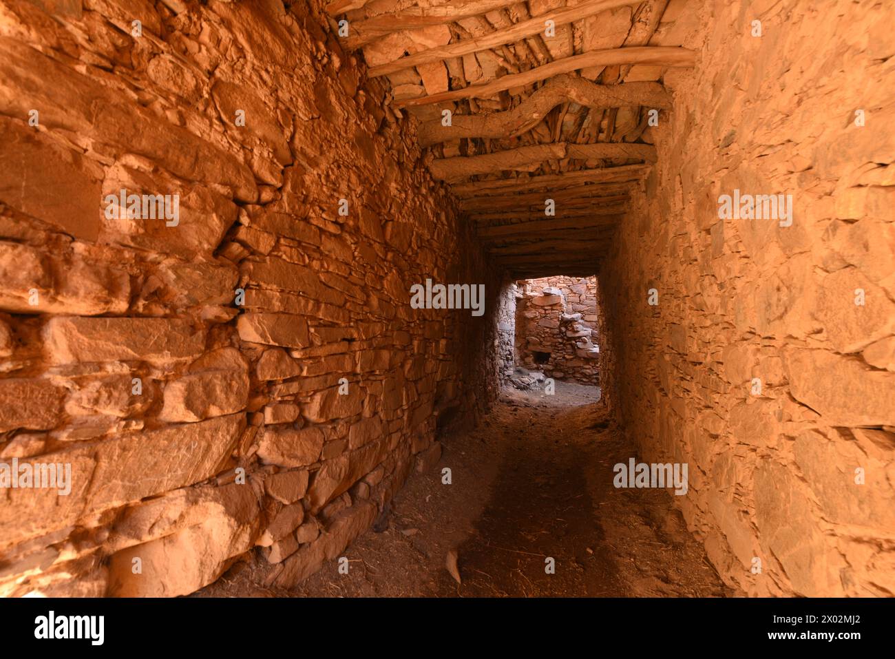 Berber granary, Agadir Tashelhit, in the form of a fortress, Anti-Atlas ...