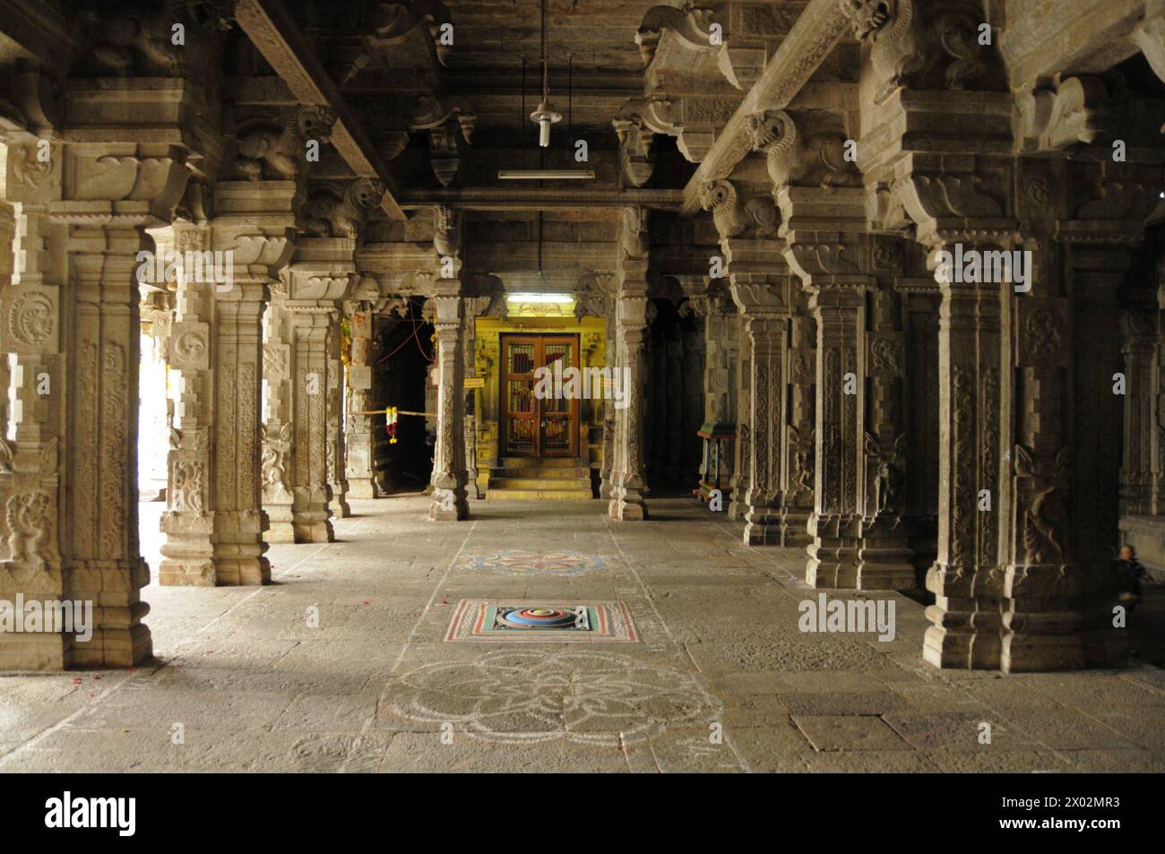 Devaraja Swami Temple, Hundred Pillared Mandapam, Kanchipuram, India, Asia Stock Photo - Alamy