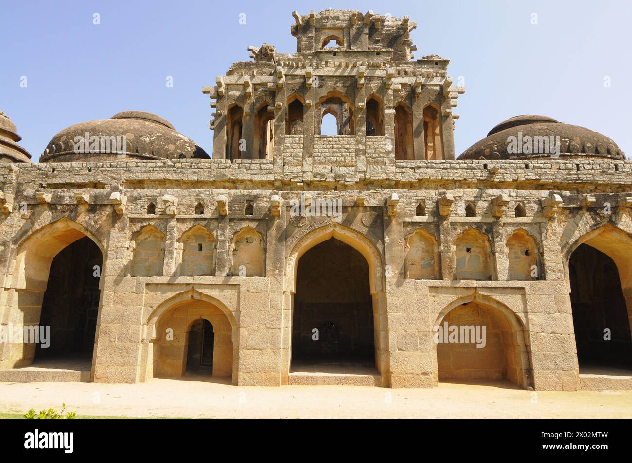 Elephant Stables, Hampi, UNESCO World Heritage Site, Karnataka, India ...