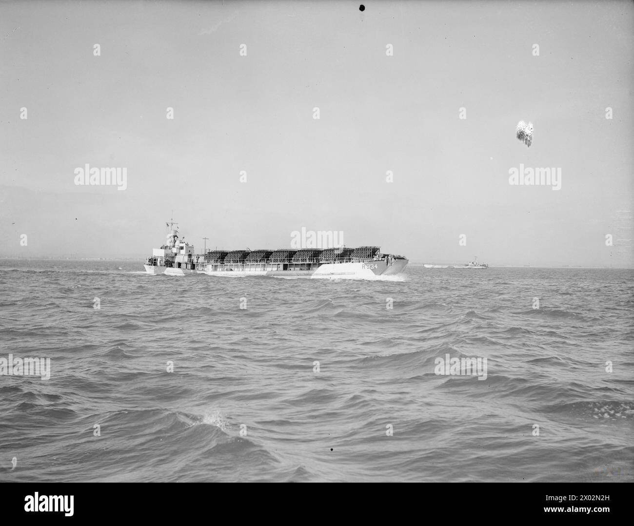 ROCKET CRAFT. 27 MARCH 1945, SOLENT. THE NAVY'S ROCKET CRAFT, LCT (R ...