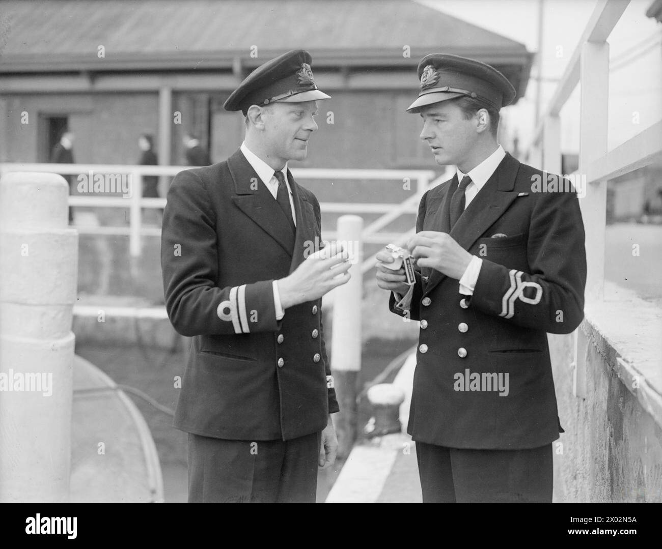 OFFICERS OF THE BRITISH LIGHT COASTAL FORCES. 24 JULY 1943, AT HMS ...
