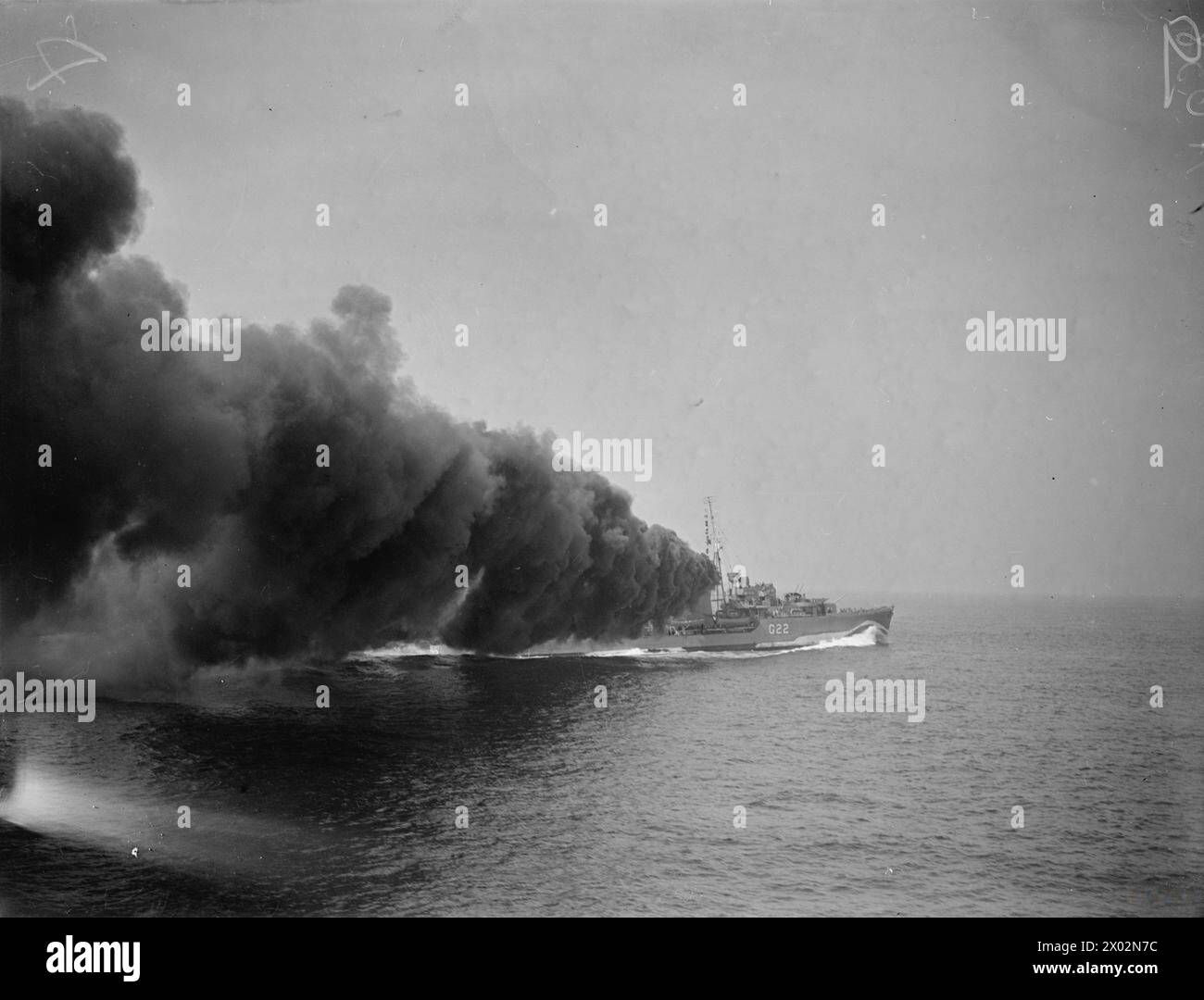 DESTROYERS CARRY OUT EXERCISES. SEPTEMBER 1940, ON BOARD HMS KELVIN ...