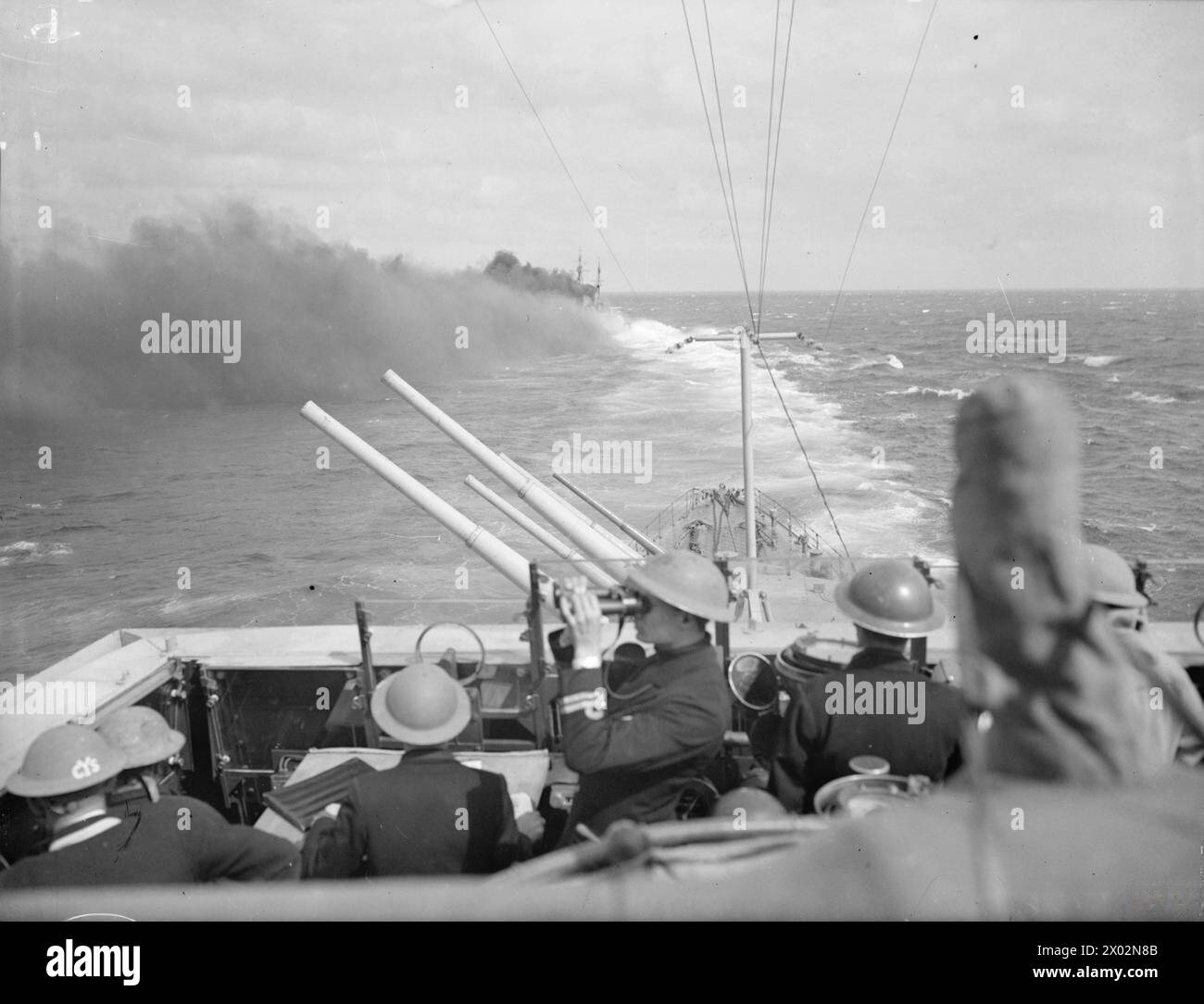 CONVOY FROM ALEXANDRIA TO MALTA MEETS AND ENGAGES ITALIAN WARSHIPS. 22 MARCH 1942, ON BOARD HMS ...